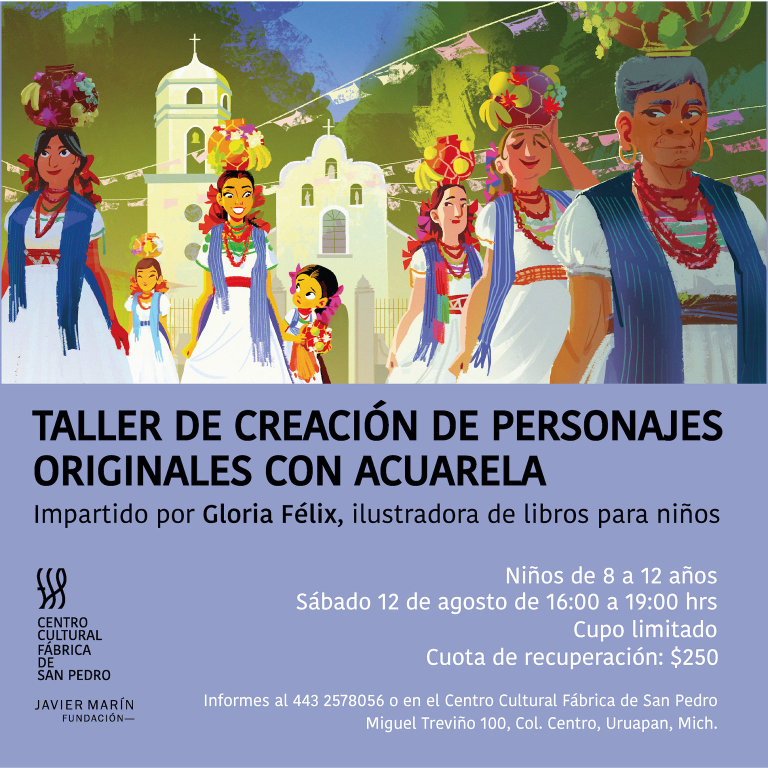 Taller de creación de personajes originales con acuarela - Fábrica San ...